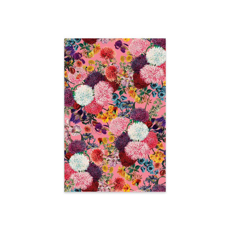 Winston Porter Floral Pink Pattern On Plastic Acrylic By Burcu